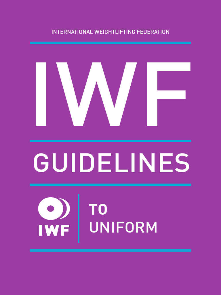 IWF Technical Official Uniform Guidelines | PDF | Clothing | Fashion
