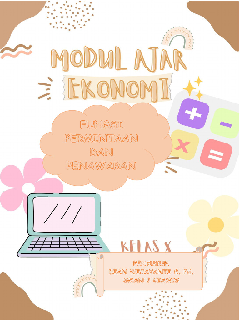 Modul Ajar Fungsi Permintaan Dan Penawaran | PDF Modul Ajar Fungsi Permintaan Dan Penawaran | PDF