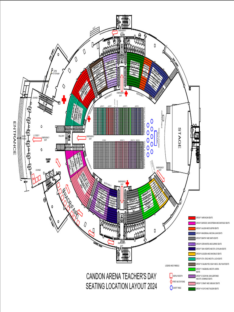 CANDON ARENA SEATING PLAN Model | PDF