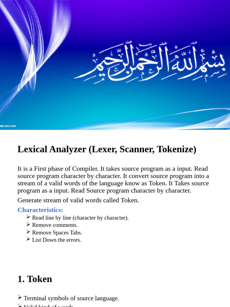 Lec 03 Lexical Analyzer | PDF