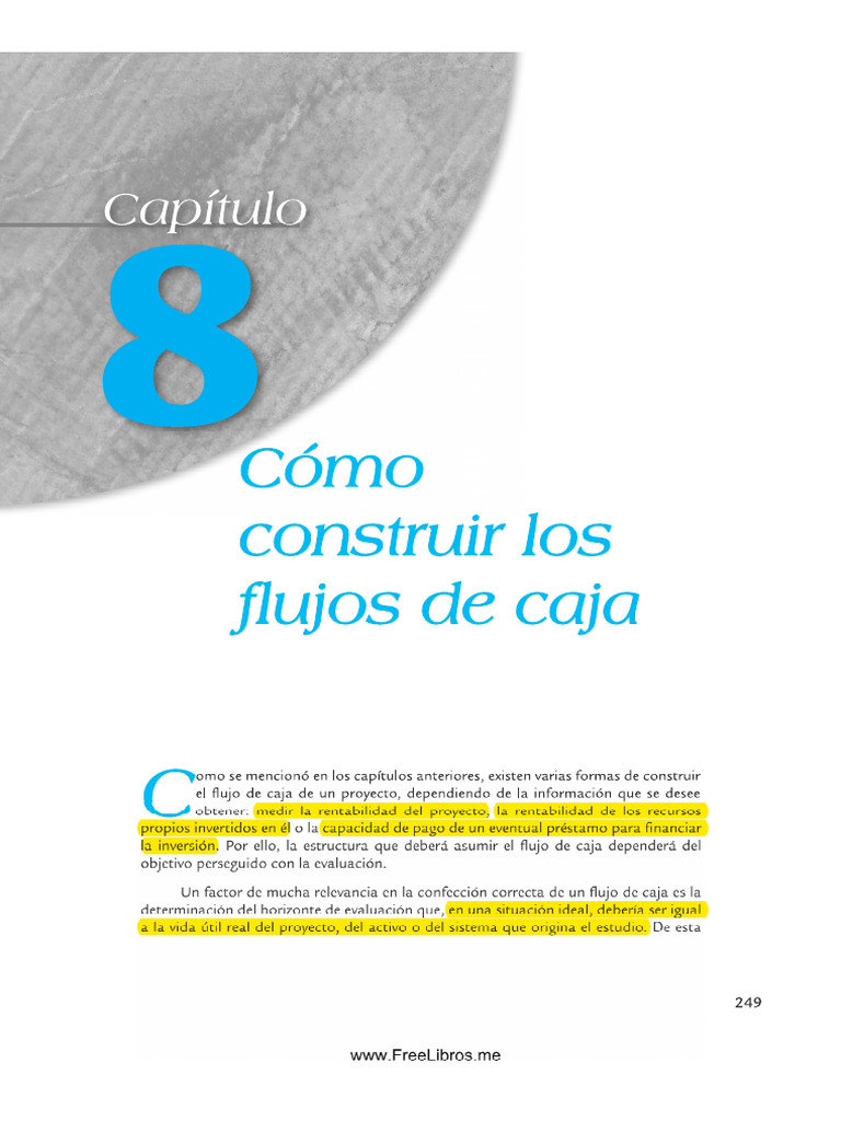 Cap 8 Como Const, Flujo de Caja | PDF