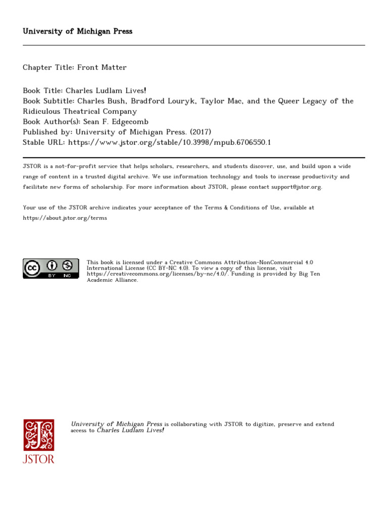 Edgecomb FrontMatter 2017 | PDF | General Fiction