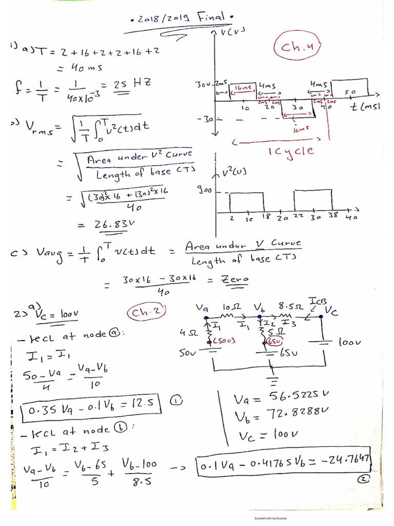 Final 2019 Answers | PDF