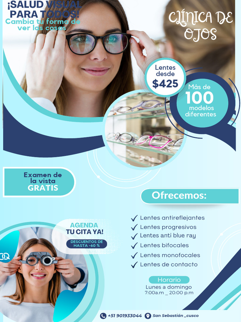 Flyer Óptica Visual Profesional Azul - 20240617 - 163103 - 0000 | PDF