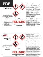 Etiqueta Thinner | PDF