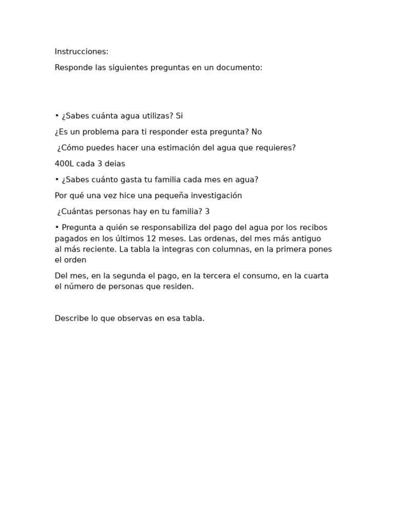 Problemas de Agua | PDF | Relaciones personales, crianza y desarrollo ...