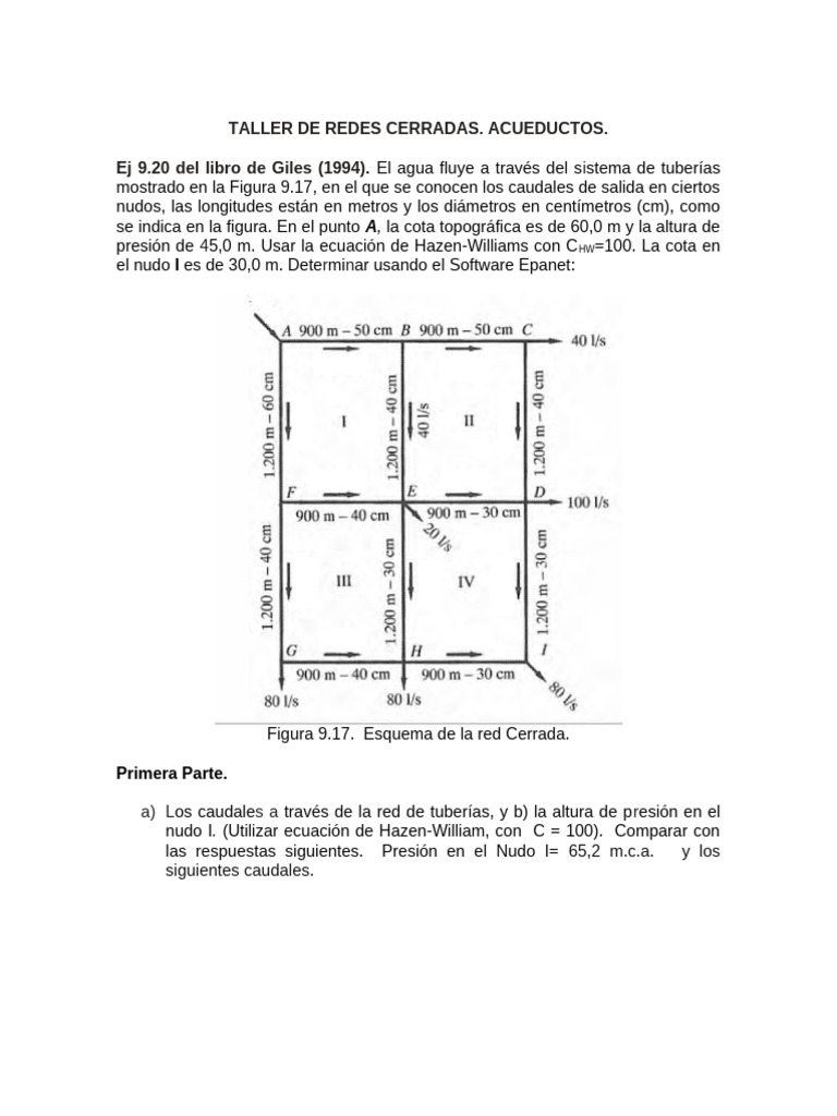 Taller de Redes Cerradas Ej 9.20 Del Libro de Giles (1994) . | PDF | Tecnología