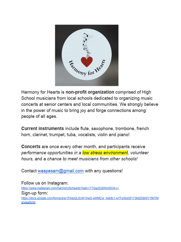 High School Musicians Unite for Joy | PDF