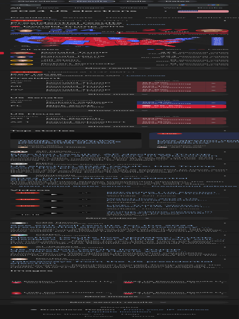 2024 US Presidential Election Results | PDF | United States ...