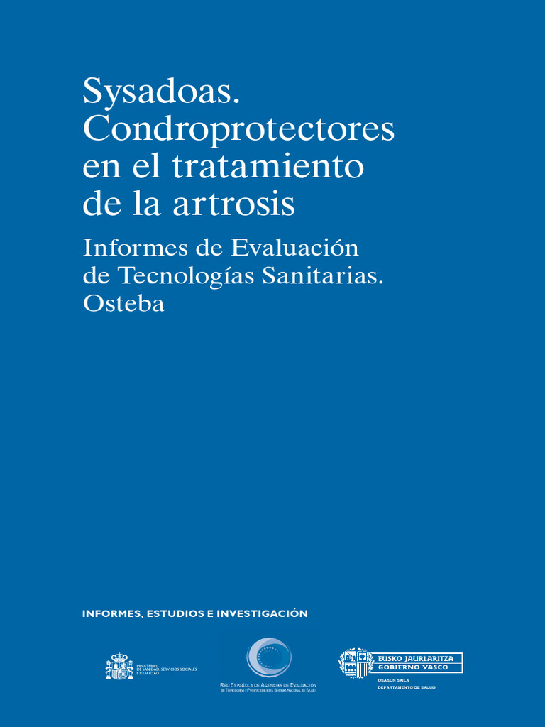 Sysadoas en el Tratamiento de Artrosis | PDF | Osteoartritis | Medicina ...