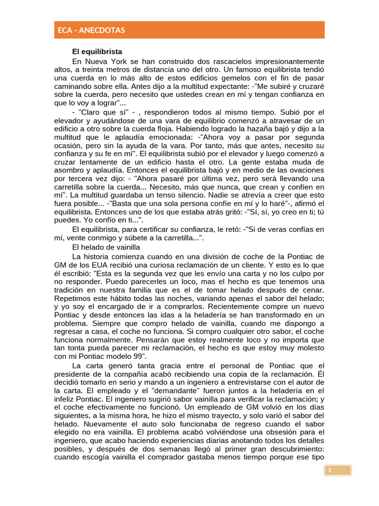 Anecdotas | PDF | Humor