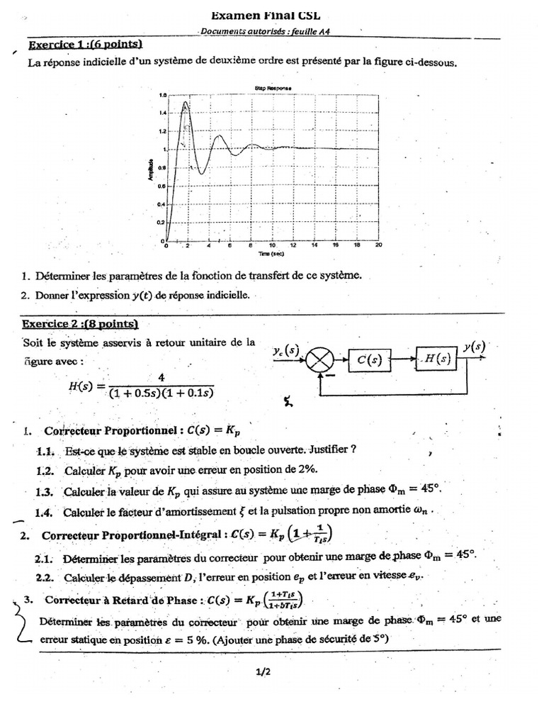 Exam CSL Corr 15-16 | PDF