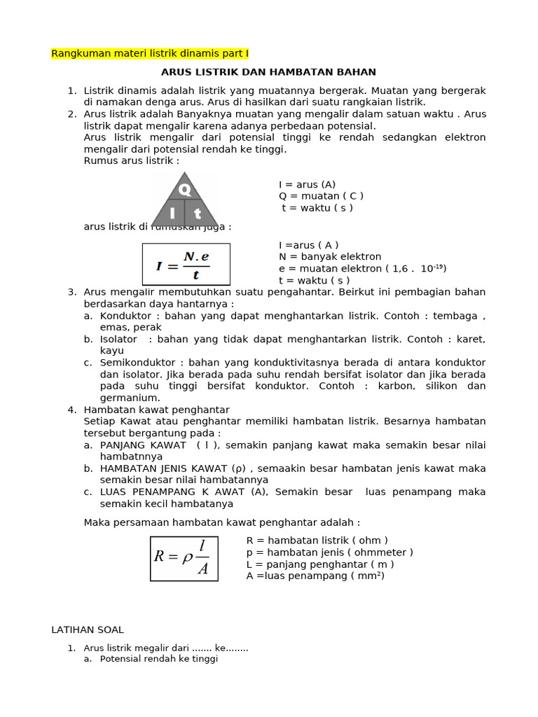 Soal Listrik Dinamis Kode 1 | PDF | Metode & Bahan Ajar | Teknologi & Rekayasa