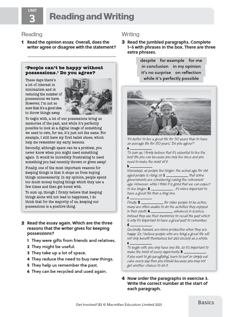 GI B2 Basics Reading and Writing3 | PDF