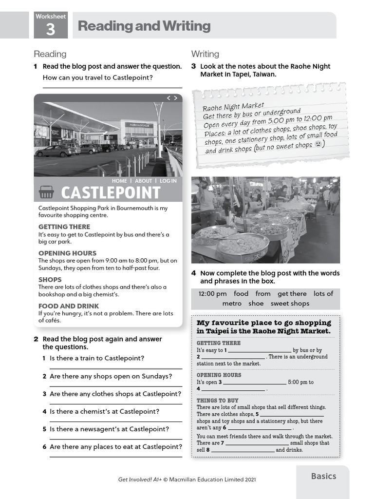 GI A1PLUS Basics Reading and Writing3 | PDF