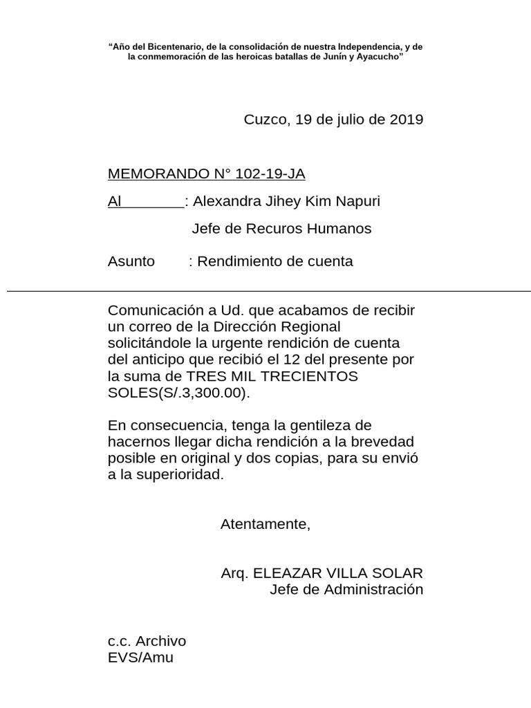 Memorando Multiple Formato B | PDF | Historia