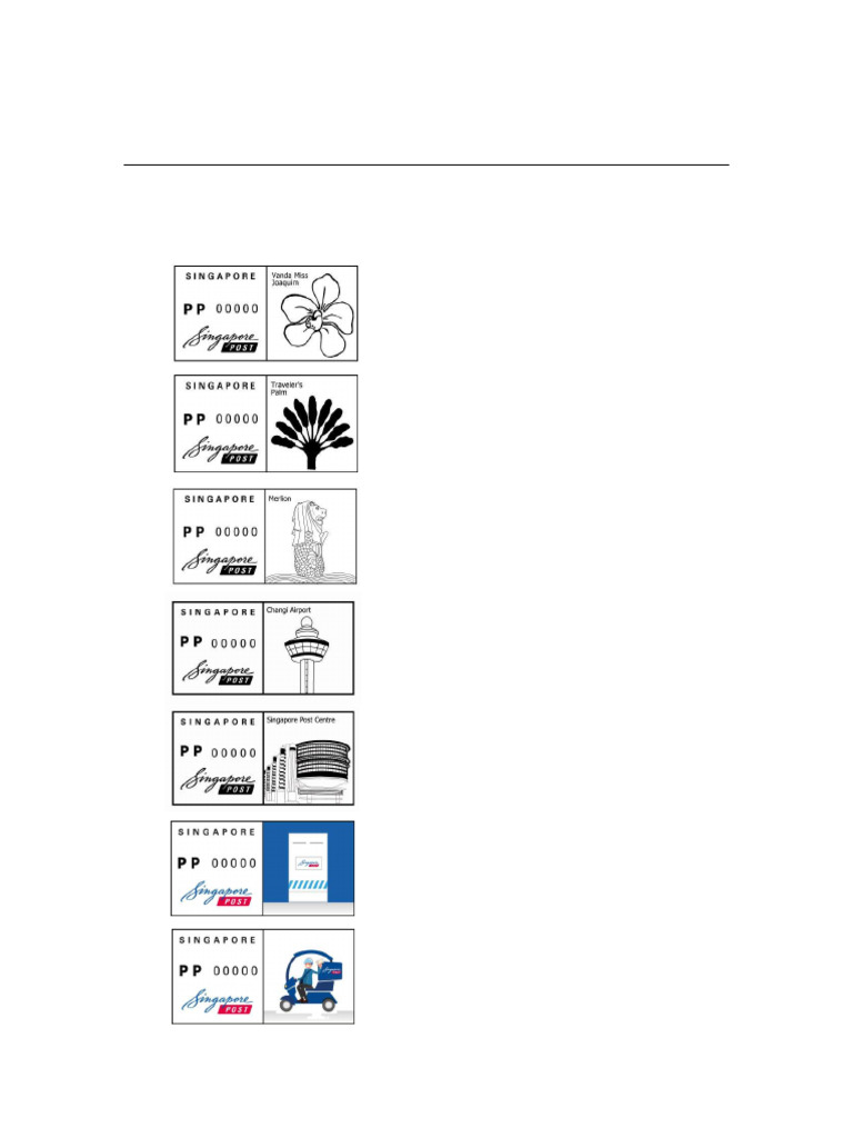 Singapore Post Identifier Marks Guide | PDF | Mail | Postage Stamp