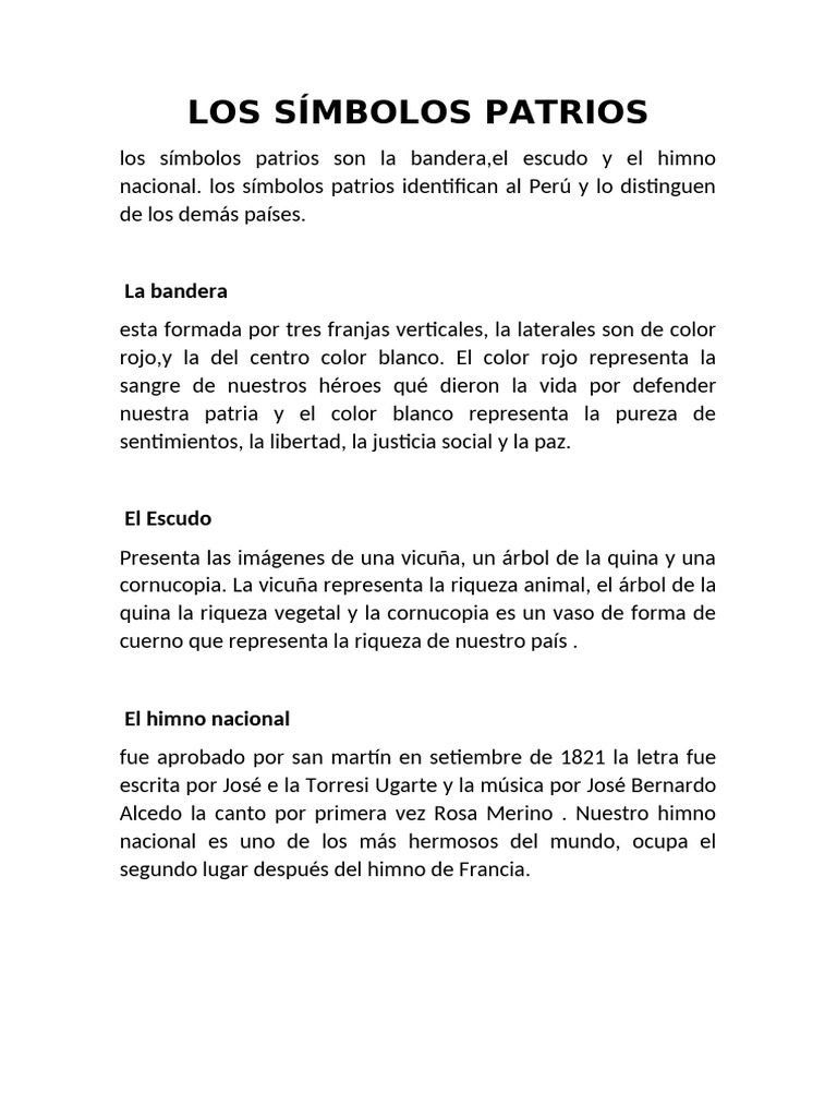 Los Símbolos Patrios | PDF | Arte | Clásicos