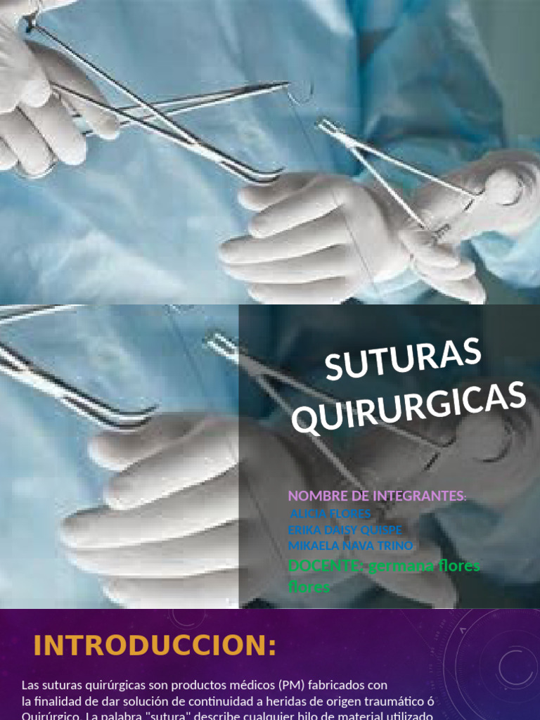 Suturas Quirurgicas | PDF | Sutura Quirúrgica | Herida
