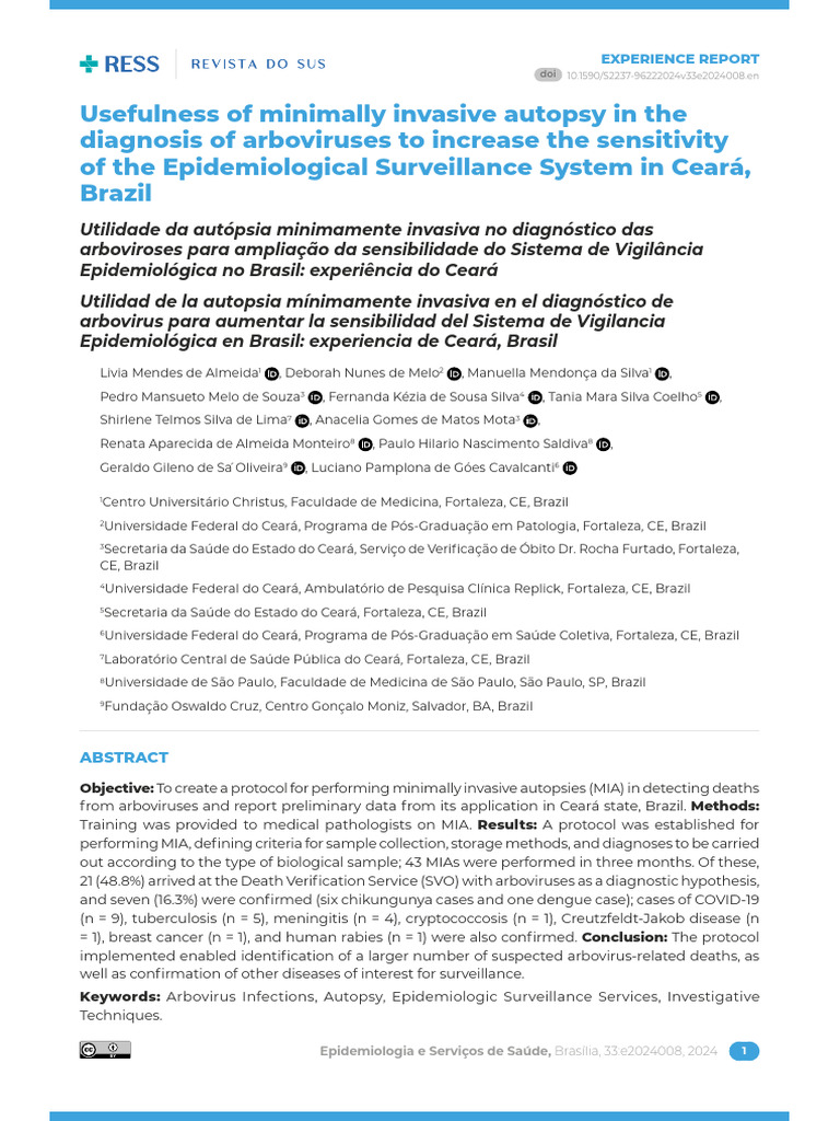 Usefulness of Minimally Invasive Autopsy in The Diagnosis of ...