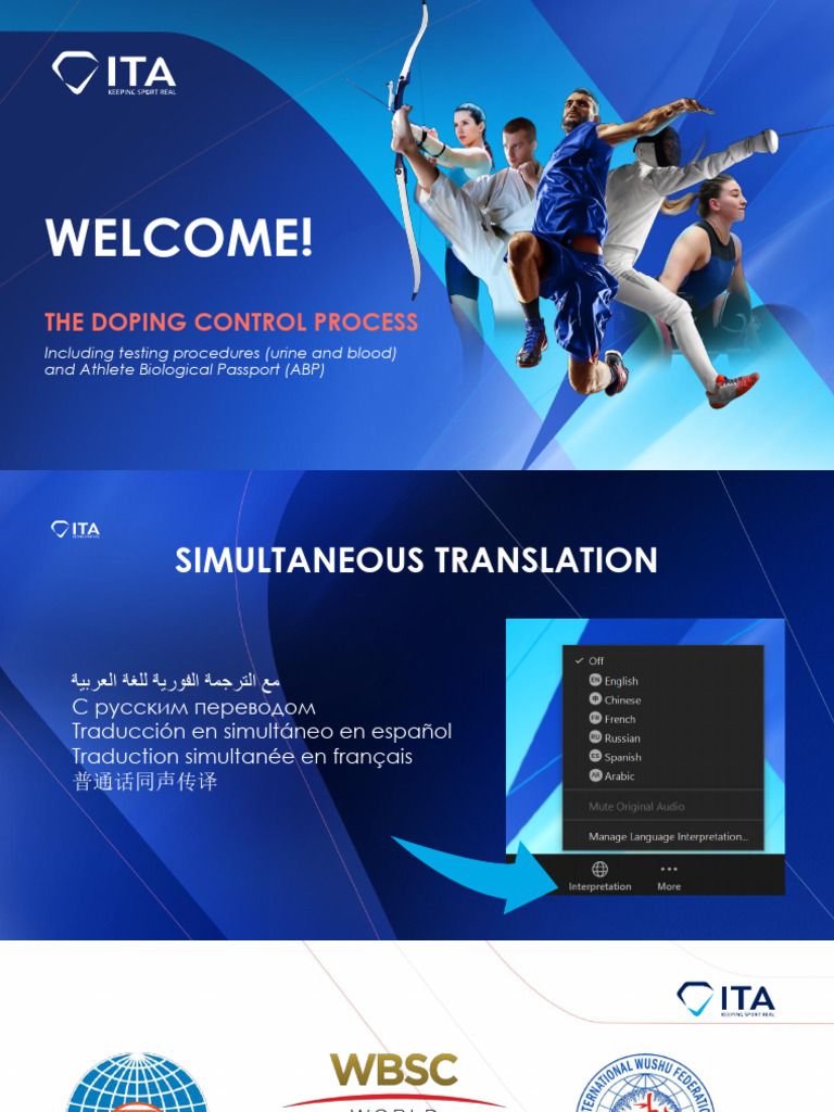 Ita Course 2 - The Doping Control Process | PDF | Doping In Sport