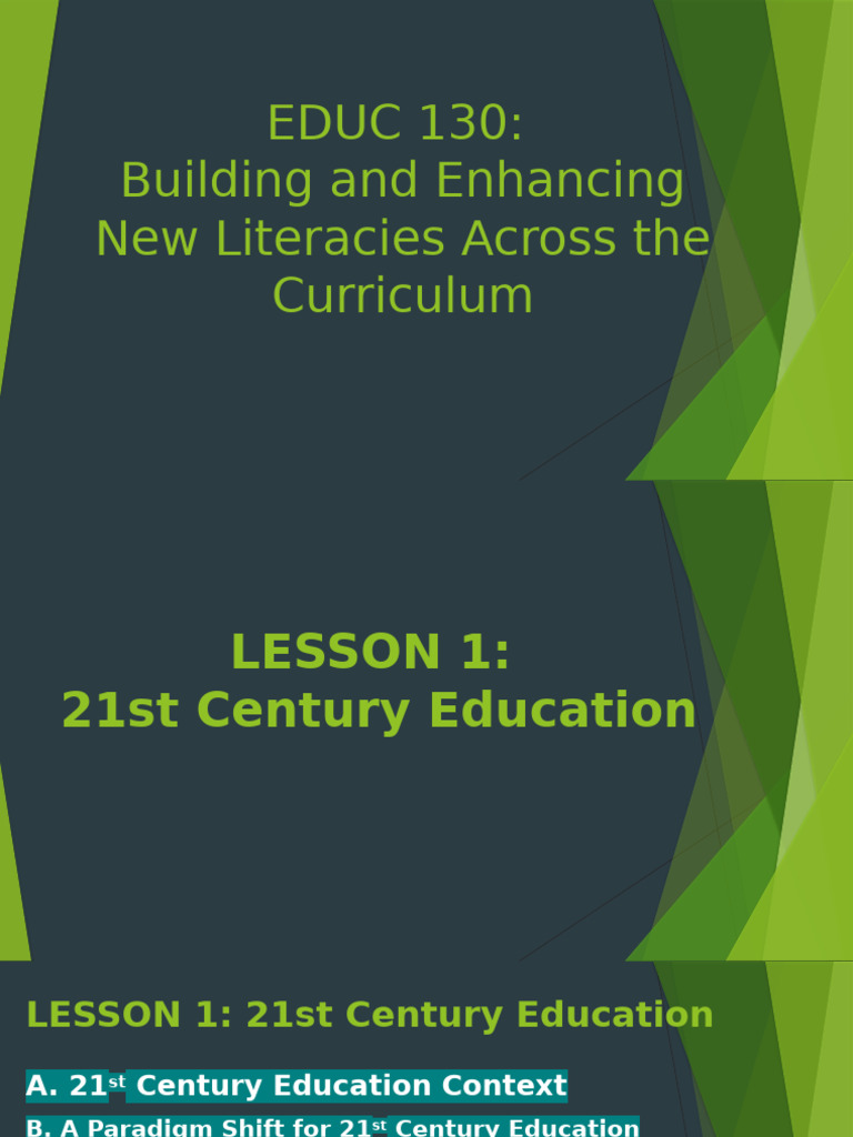 Lesson 1-Educ130 - Edited | PDF | Learning | Teachers