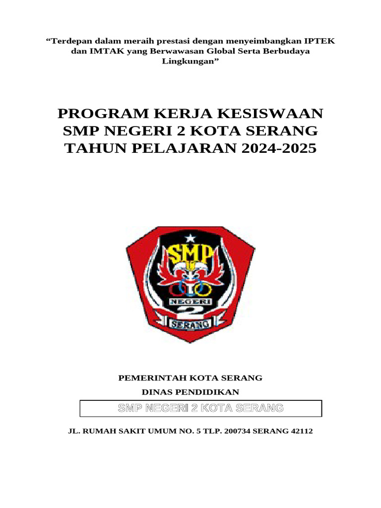 Proker Kesiswaan | PDF