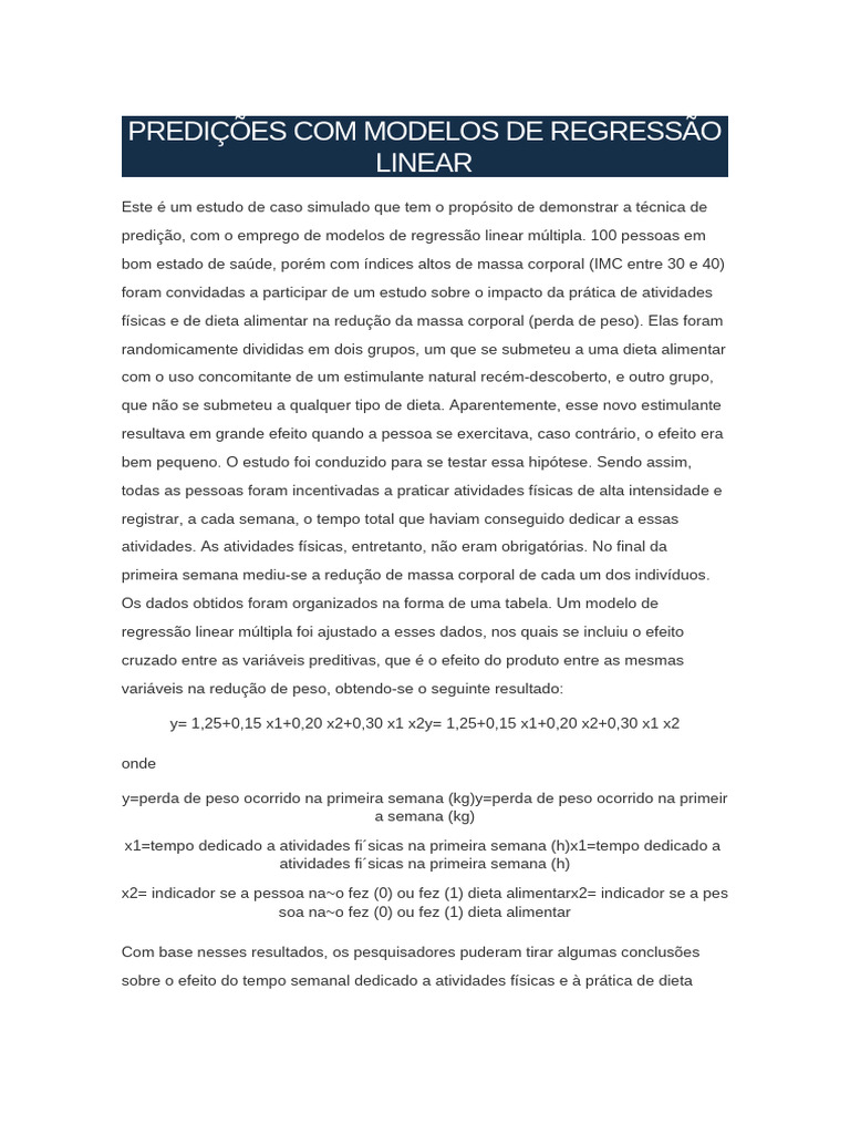 Unidade 1 - Pratique - Estatística Aplicada Ao Data Science | PDF | Tempo | Massa