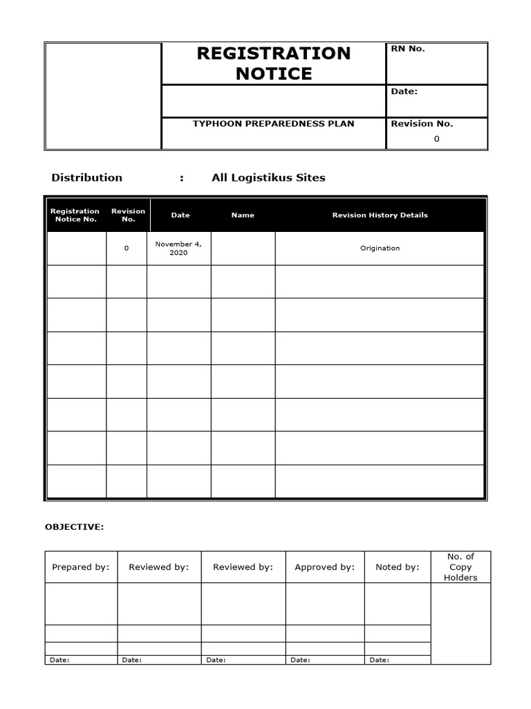 Typhoon Preparedness Plan Overview | PDF | Warehouse | Emergency Management
