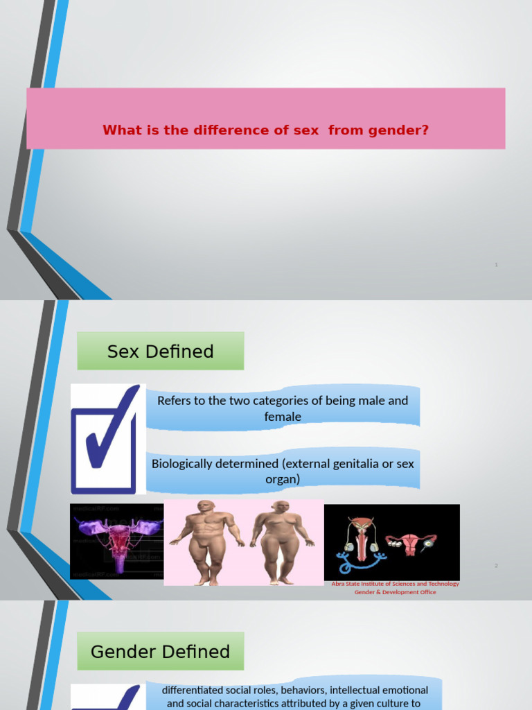 Sex and Gender | PDF | Human Sexual Activity | Gender