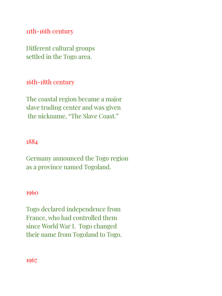 Timeline For Display Board 2 | PDF | Travel