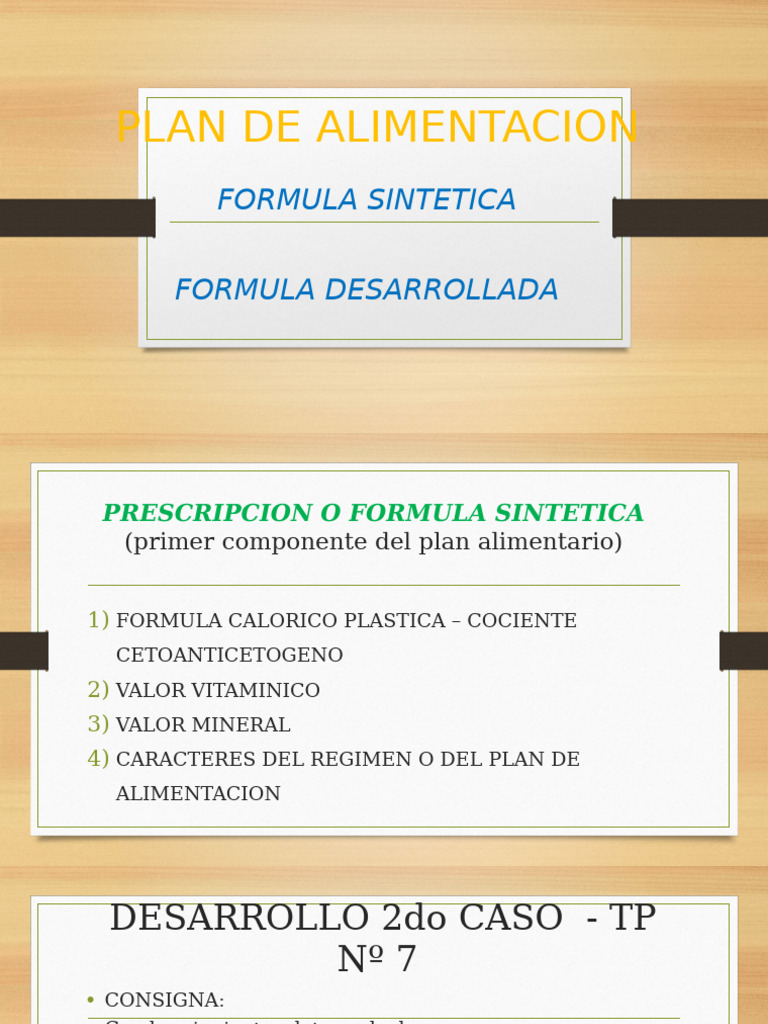 Plan de Alimentacion - Practico | PDF | Postres | Alimentos