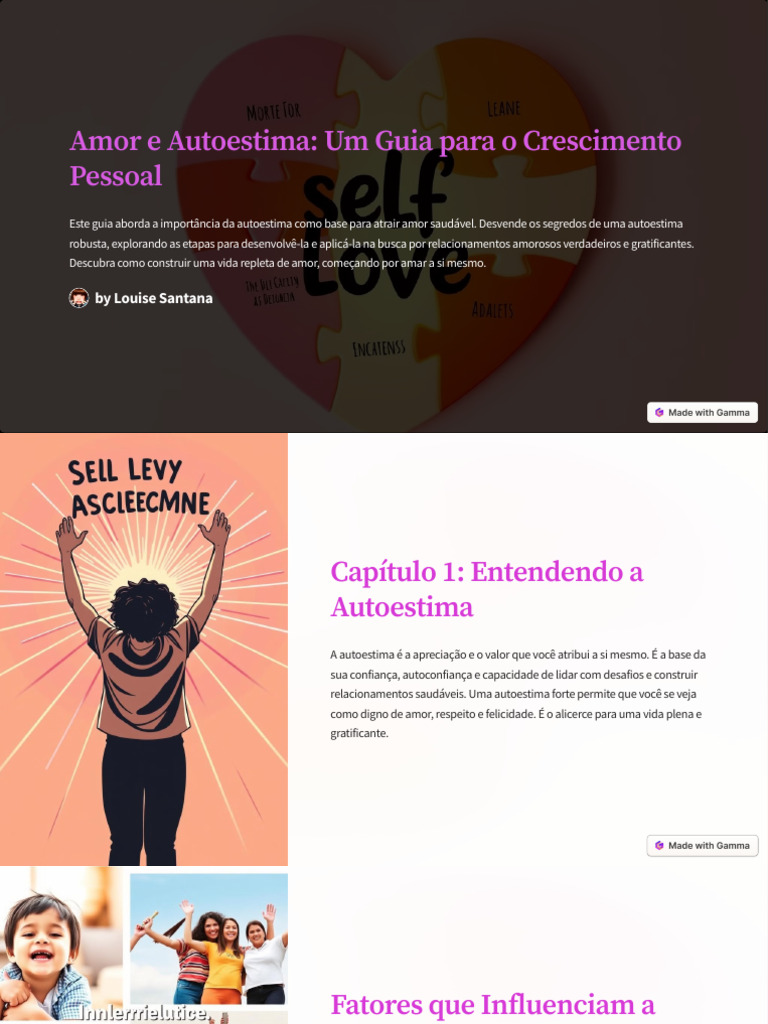 Amor e Autoestima Um Guia para o Crescimento Pessoal | PDF | Autoestima | Amor