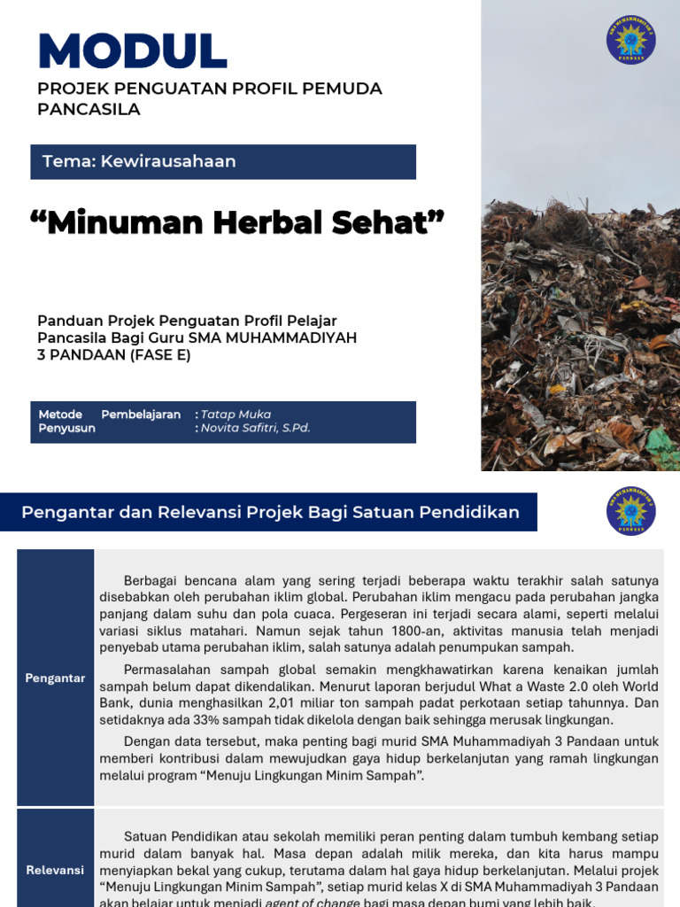 Modul P5 A4 | PDF | Karier & Perkembangan | Sains & Matematika