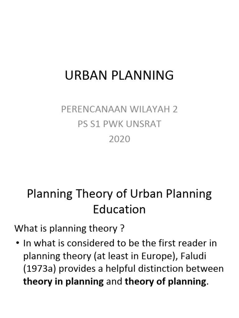 Urban Planning (PPWK) | PDF | Ilmu Sosial | Seni
