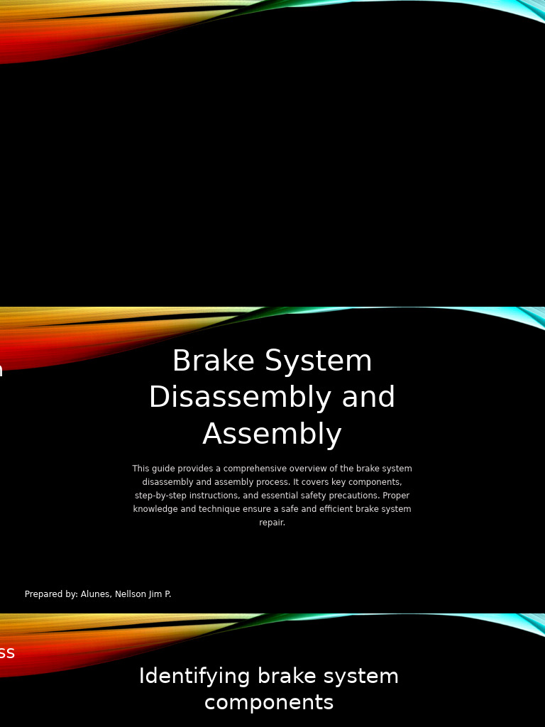 Brake System Disassembly and Assembly | PDF