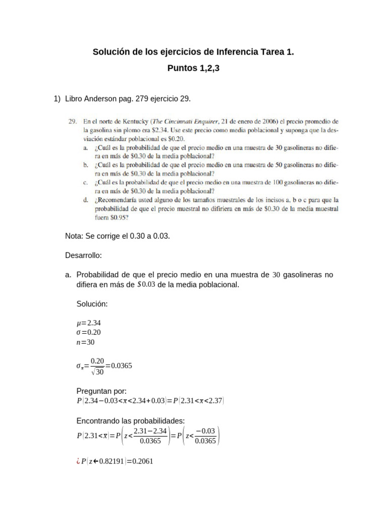 Tarea #1 Inferencia (Ej. 1,2,3) Pedraza-Soriano | PDF
