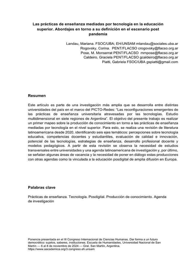 Enseñanza Universitaria y Tecnología | PDF | Enseñando | Maestros