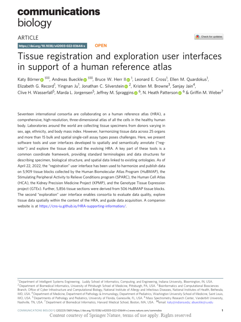 Tissue Registration and Exploration User Interface | PDF | Metadata ...