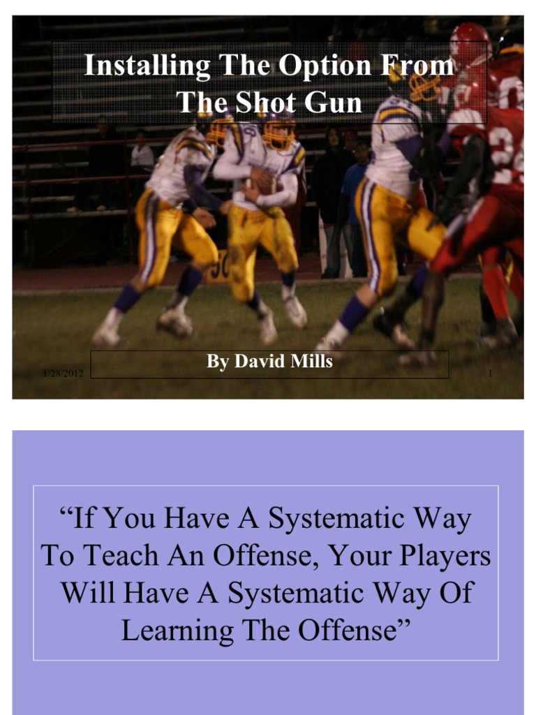Installing an Option Offense from the Shotgun Formation | PDF ...