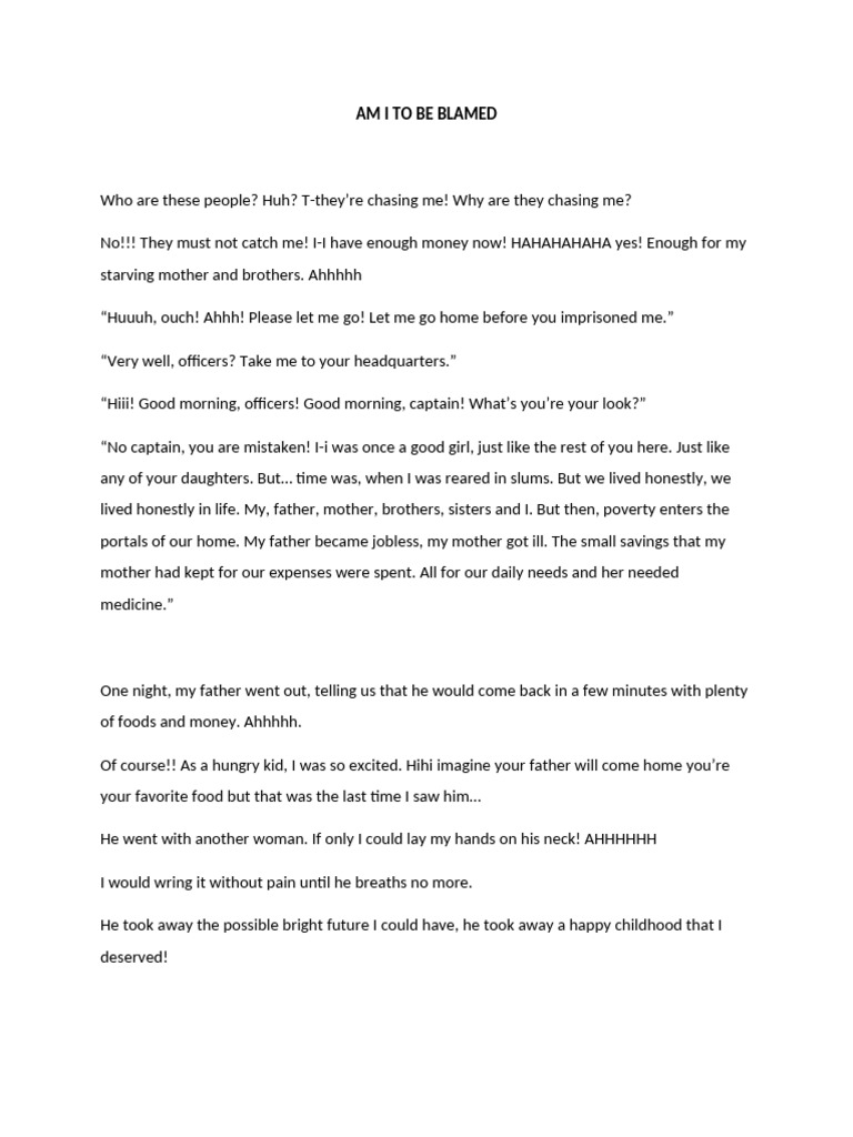 The Struggle of Blame and Survival | PDF | Art | Poetry