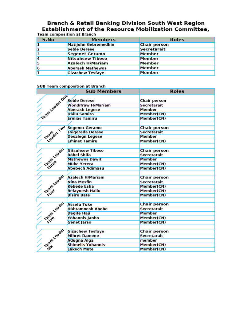 Q2 Branch Resource Moblization Team 2024 25fyq2 Pdf Institutional