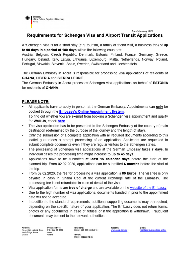 Checklist Schengen Data | PDF | Cost Of Living | Travel Visa