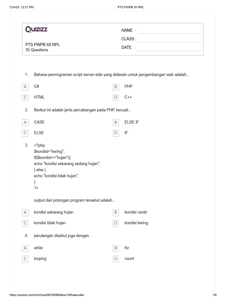 Pts PWPB Xii RPL | PDF