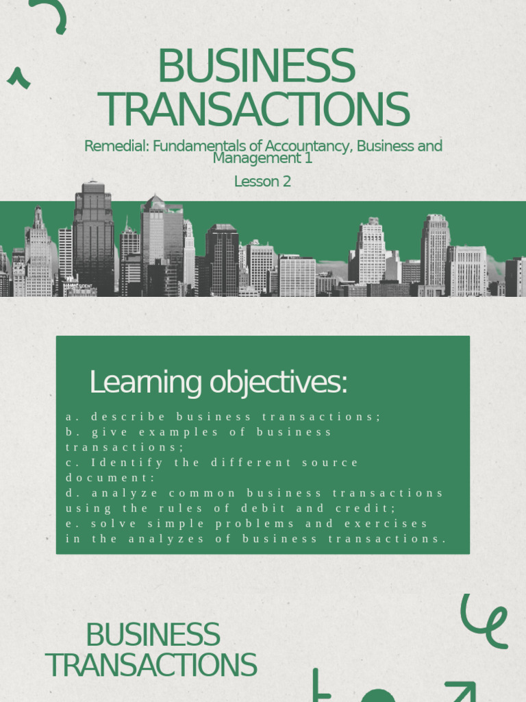 FABM 2 (Remedial 1) | PDF | Business | Finance & Money Management