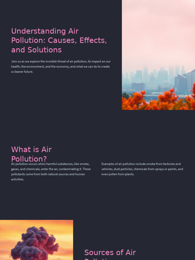Understanding Air Pollution Causes Effects and Solutions | PDF ... Understanding Air Pollution Causes Effects and Solutions | PDF ...