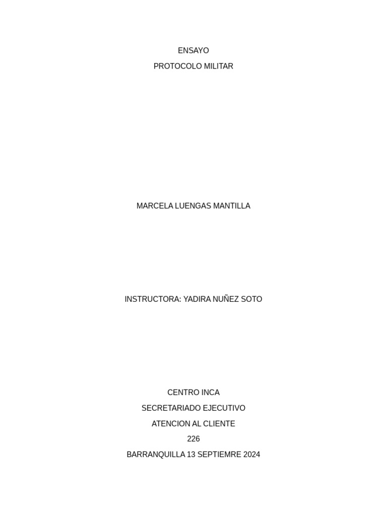 Protocolo Militar | PDF | Disciplinas | Business