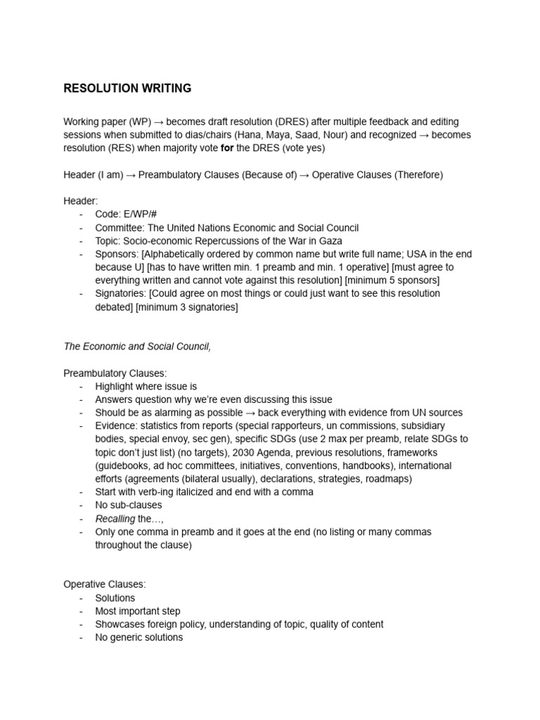 MUN Cheat Sheet | PDF | Career & Growth | Language Arts & Discipline