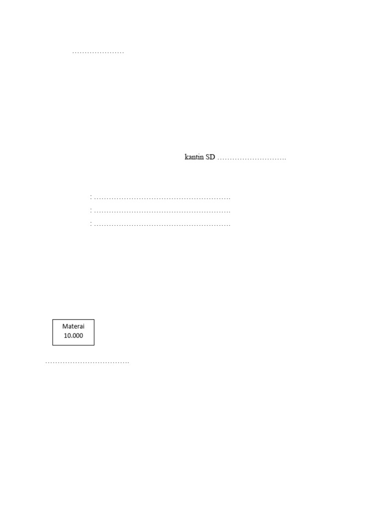 Form Permohonan Sewa Stand Kantin | PDF | Pengelolaan Keuangan & Uang