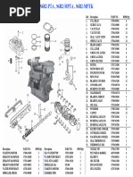 Diesel Engine Overhaul Parts List | PDF | Technology & Engineering